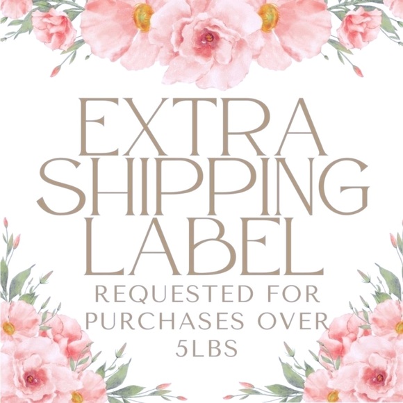 Tops | Extra Shipping Label For Over 5 Pounds 3 | Poshmark